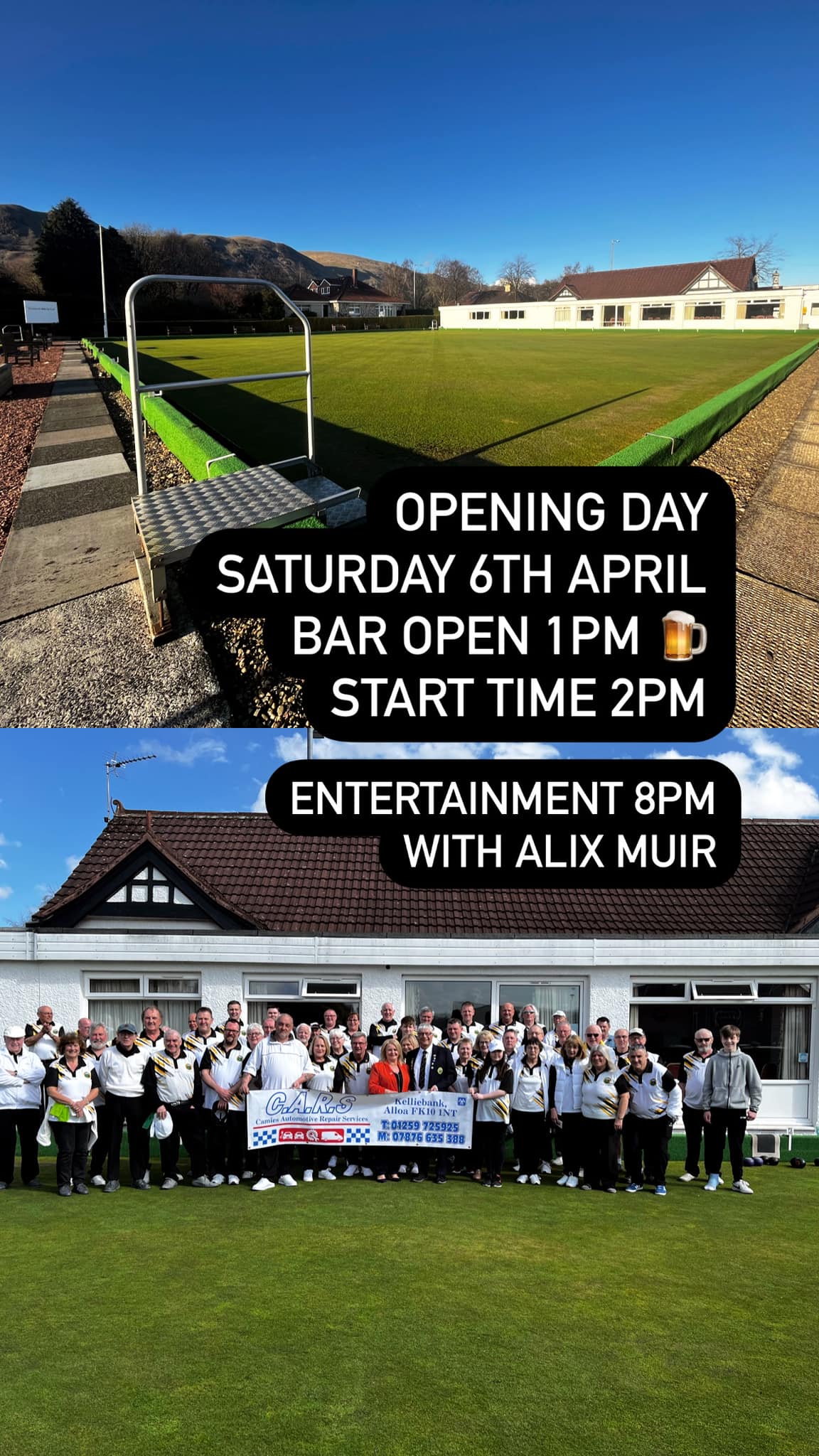 Tillicoultry Bowling Club - 2 Outdoor Greens - Open April to October ...